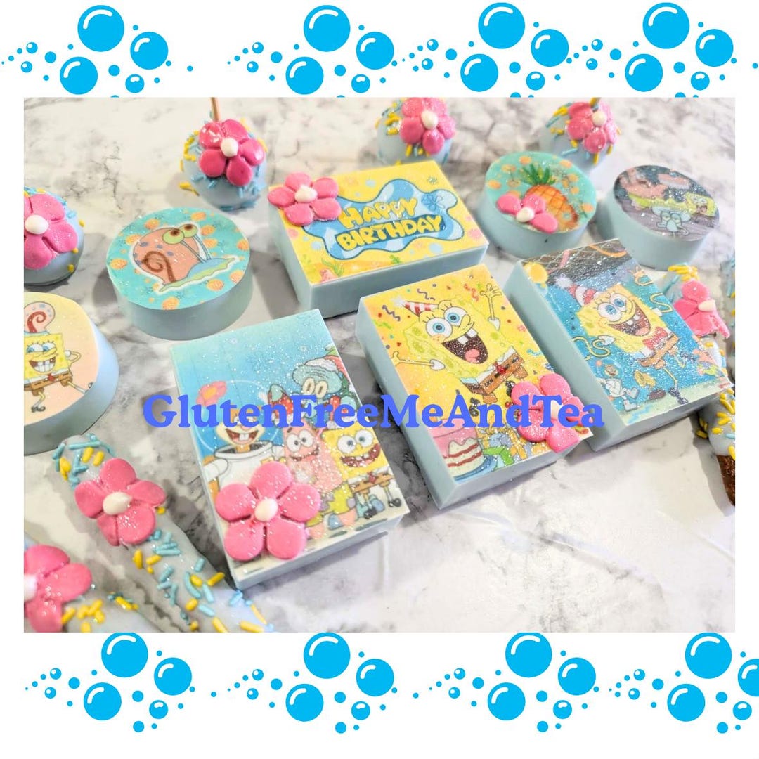 48 Piece Gluten Free Spongebob Under Sea Party Package Birthday Baby ...