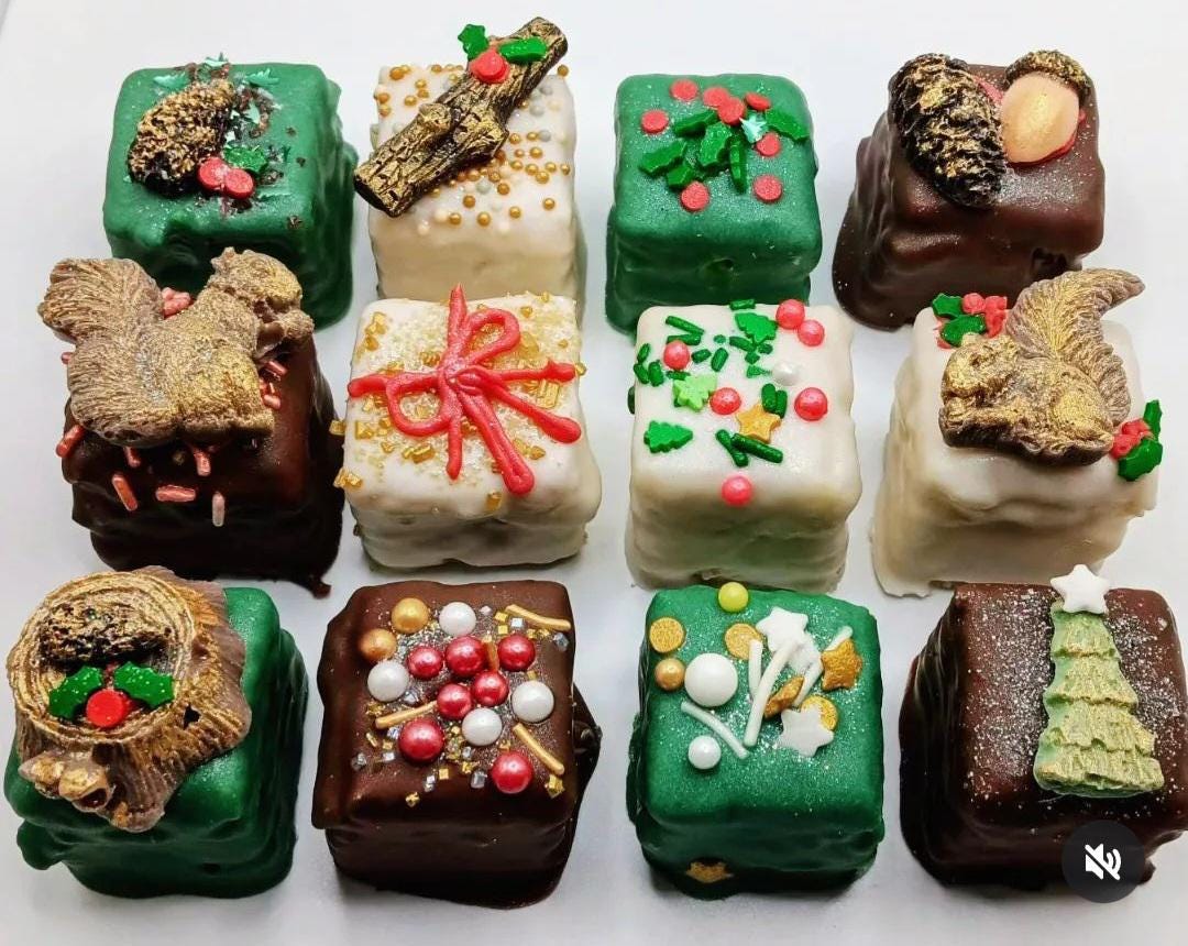 Gluten Free Christmas Petit Fours Holiday Christmas New Years Hanukkah ...