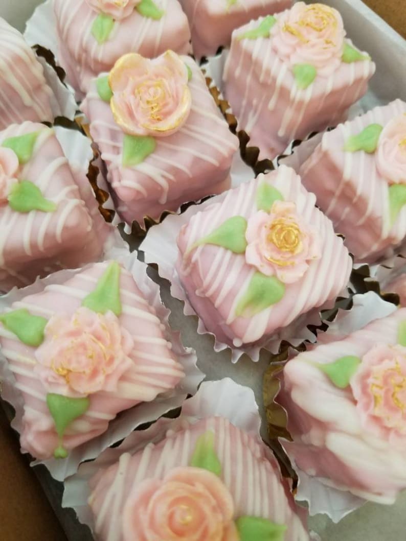 Gluten Free Petits Four Tea Cakes Gift Box Birthday Baby Easter Mother ...