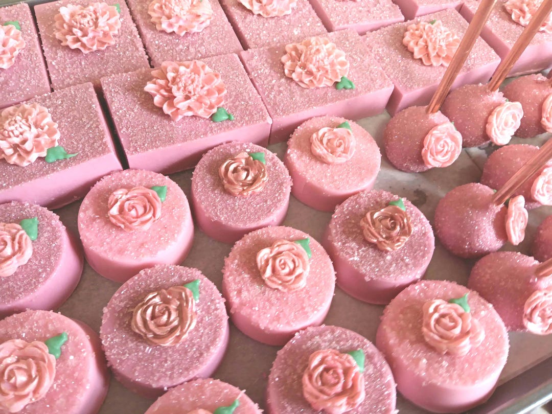 48 PC Gluten Free Rose Party Treats: Cakesicles, Oreos, Pretzels - Etsy