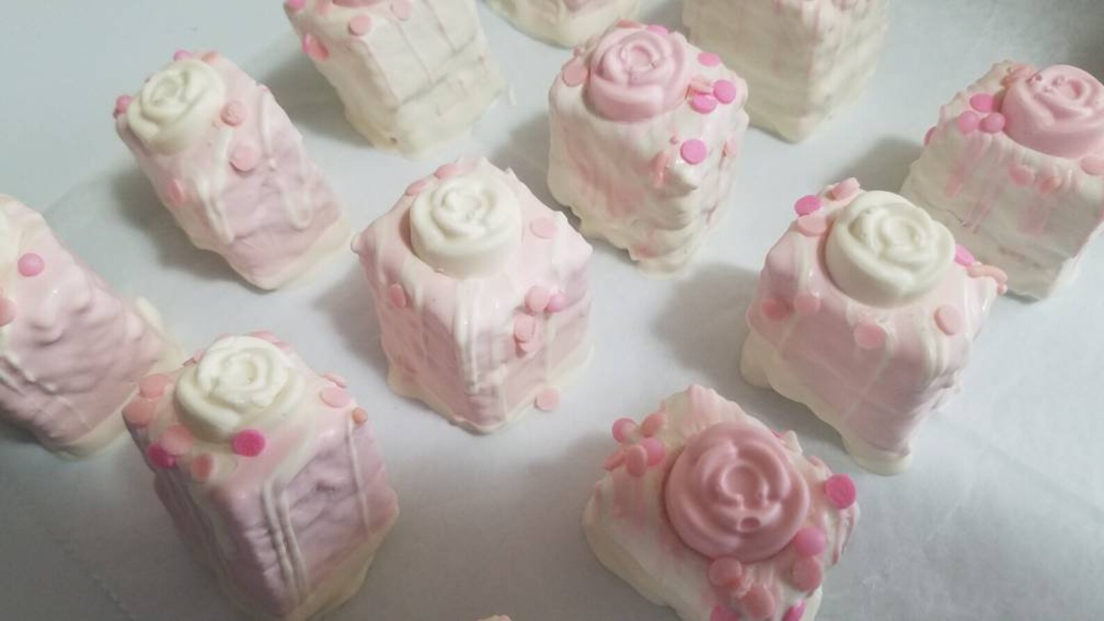 Gluten Free Petits Four Tea Cakes Gift Box Birthday Baby Easter Mother ...