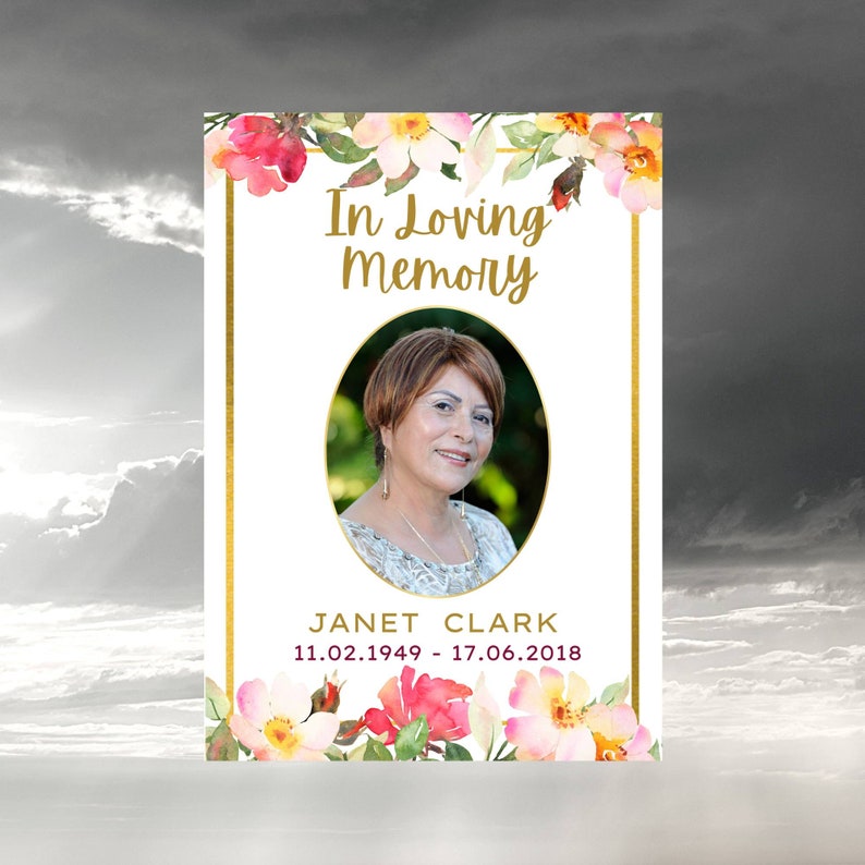Personalised Memory Boards, Funeral Photo Boards, Celebration of Life, Memorial Signs, Design ...