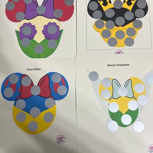 Minnie Mouse Disney Princesses Mystery Scratch off Challenges - Etsy