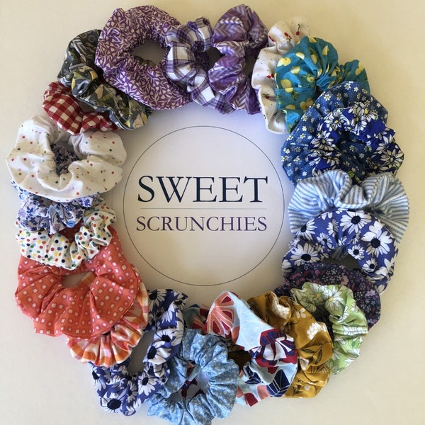 Handmade Scrunchies - Etsy