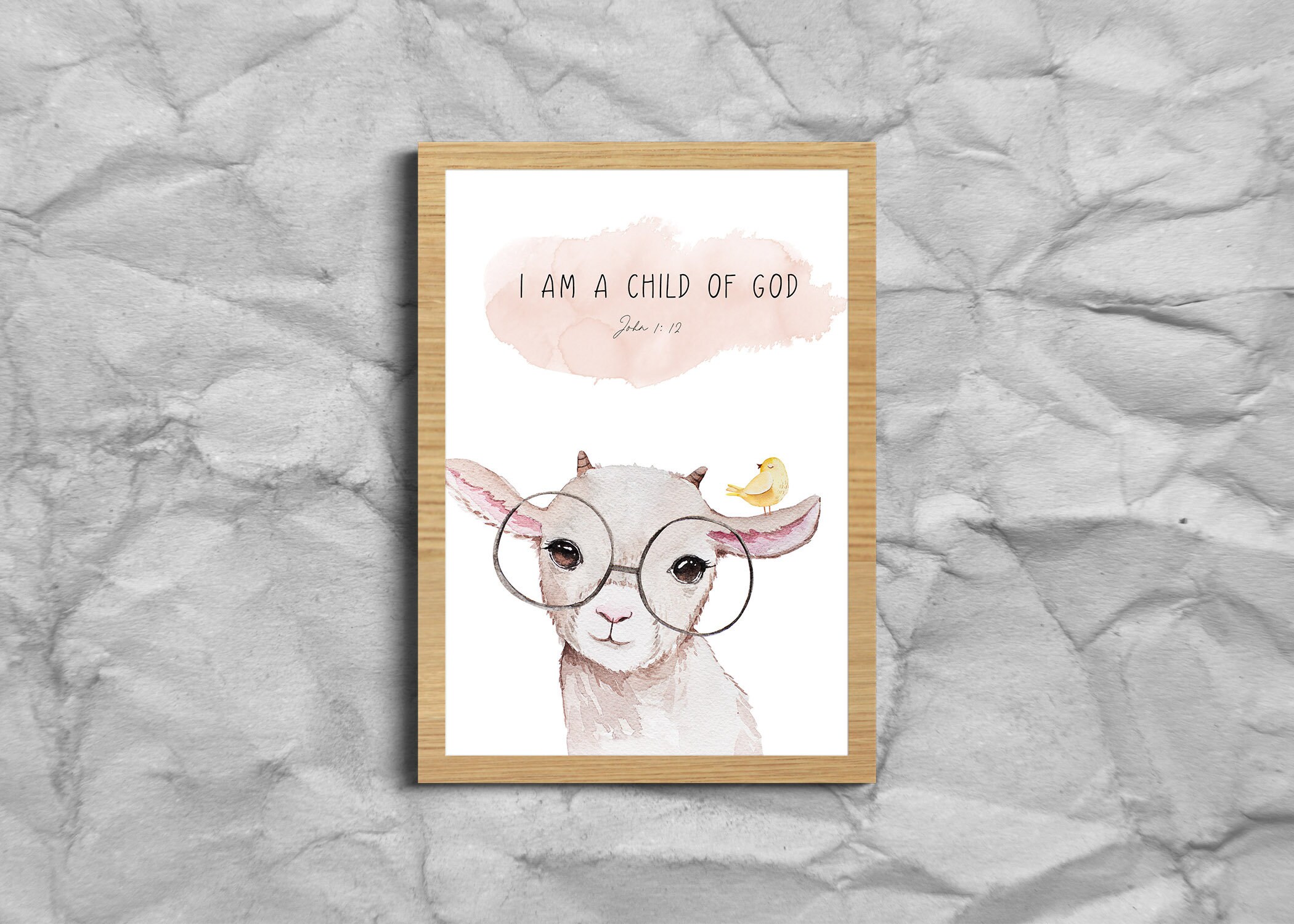 Lamb Bible Verse Wall Art, Church Nursery Decor, Scripture Wall Art ...