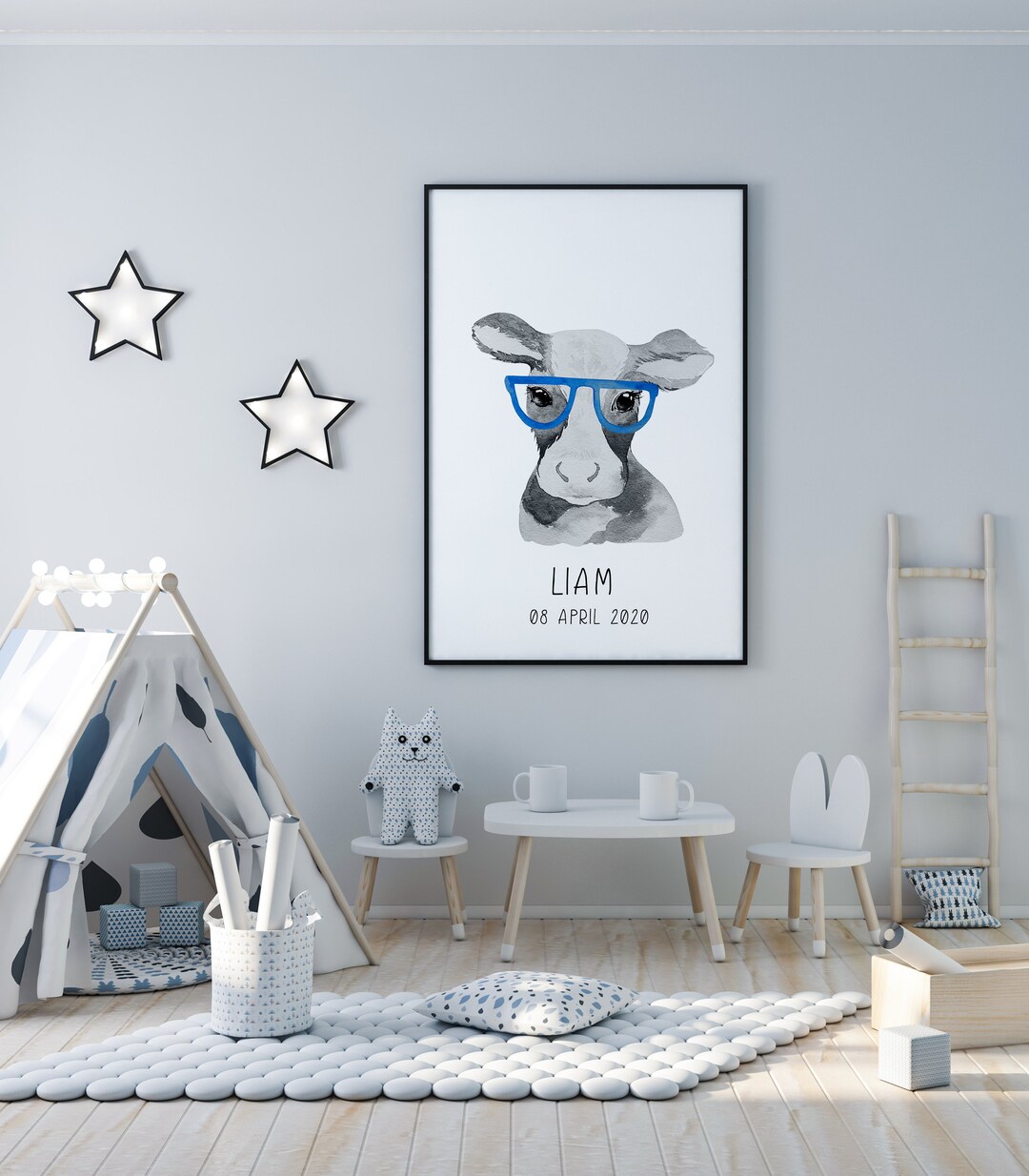 Cow Nursery Decor, Farm Nursery Decor, Farm Nursery Print, Baby Animals ...