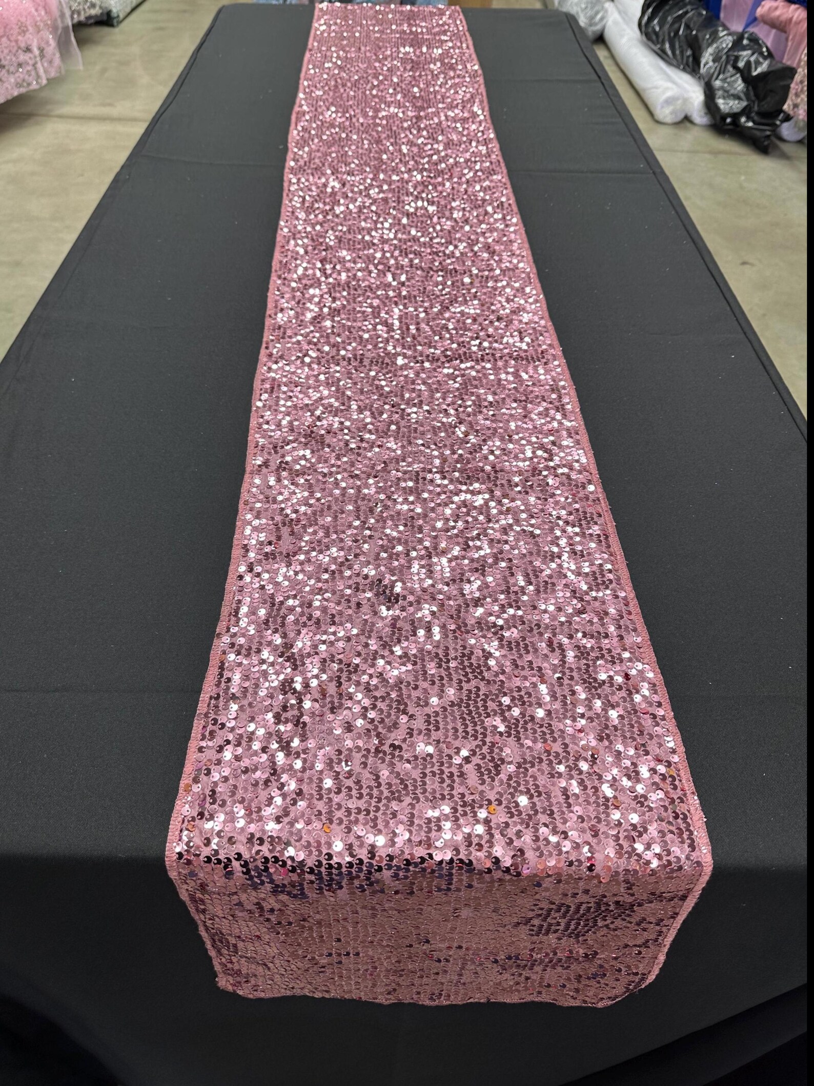 Pink Sequin Table Runner: Shimmering Wedding & Party Decor - Etsy