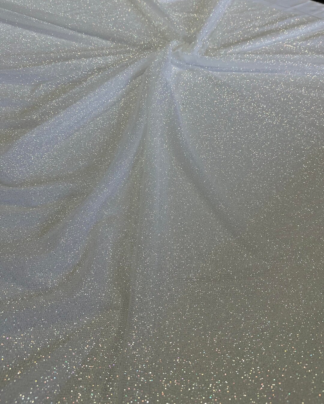 White Mesh/tulle With Glitter, 60/62, Sold by the Yard - Etsy