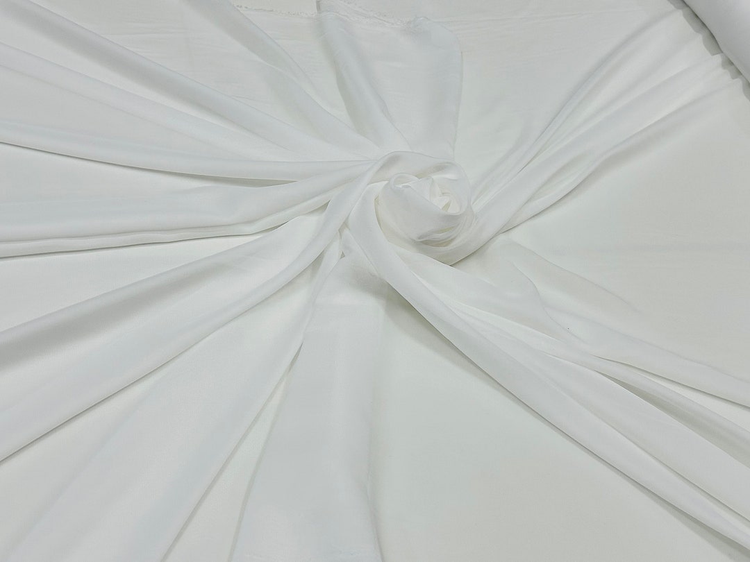 Ivory Chiffon, 58/60", High Multi Chiffon, Sheer Light Weight Fabric ...