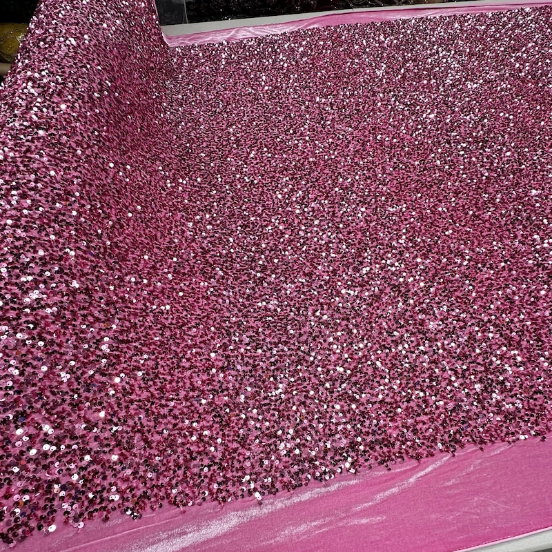 Beaded Velvet Fabric - Etsy