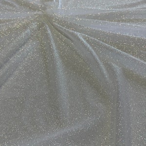 White Mesh/tulle With Glitter, 60/62", Sold by the Yard - Etsy