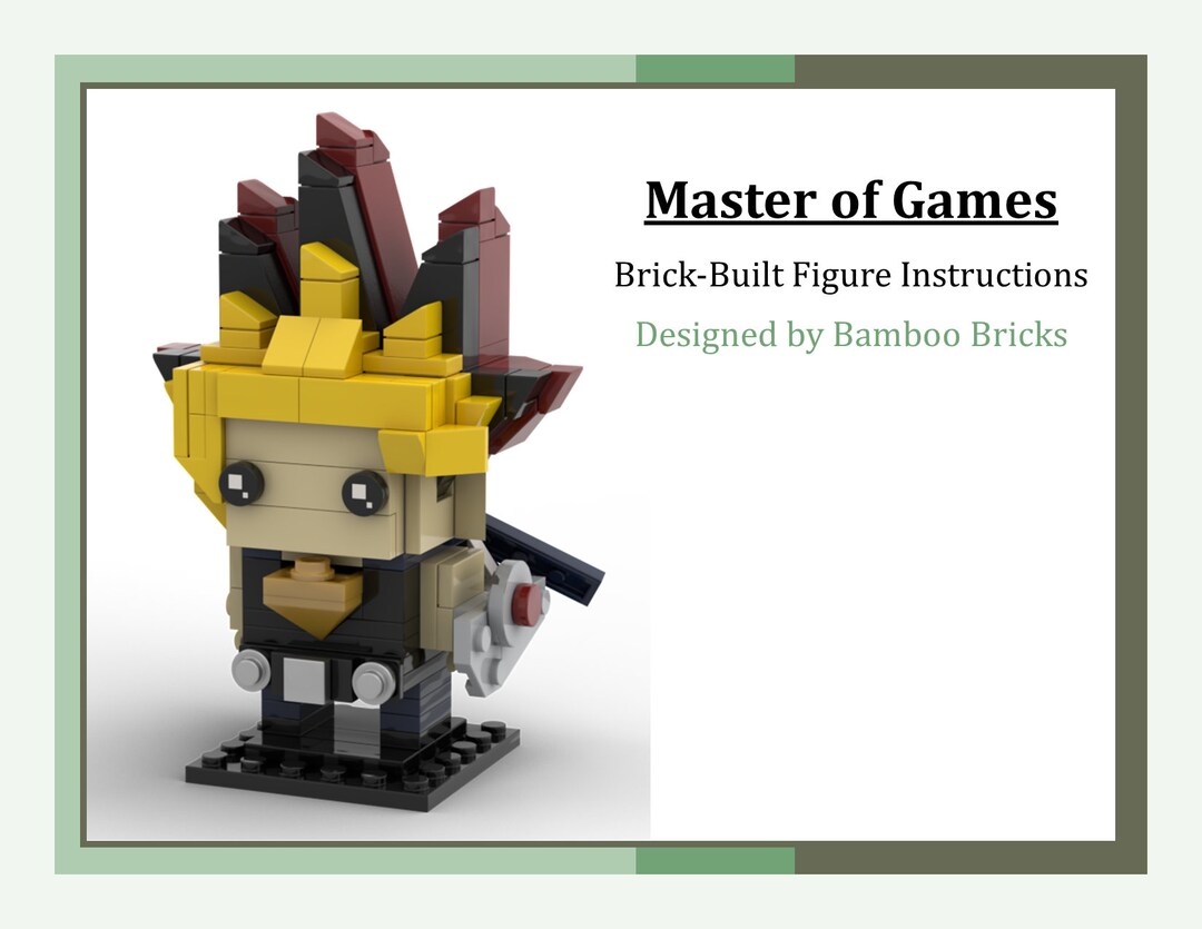 Master of Games Brick-built Figure Instructions - Etsy