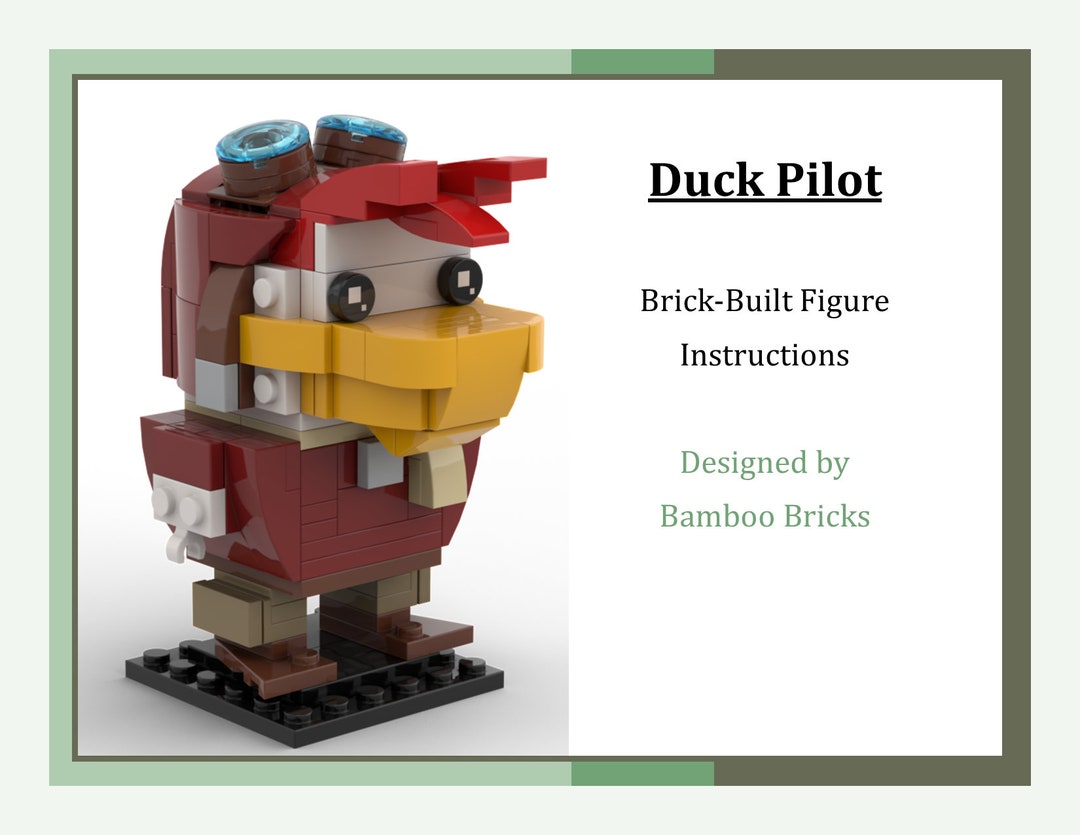 Duck Pilot Brick-built Figure Instructions - Etsy