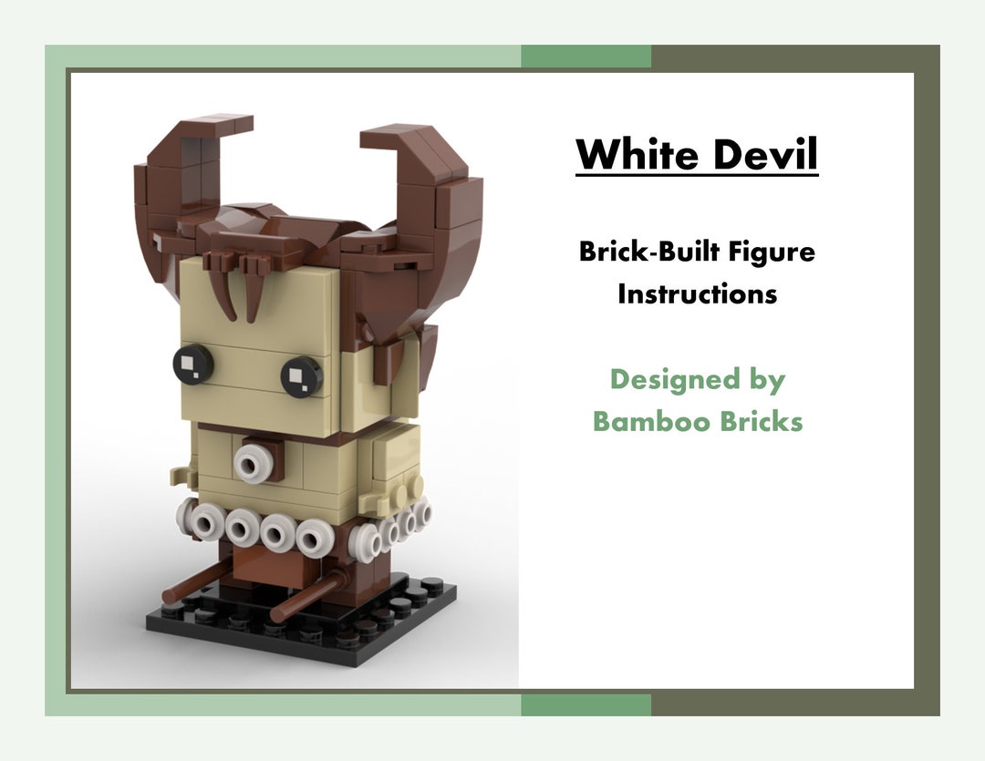 White Devil Brick-built Figure Instructions - Etsy