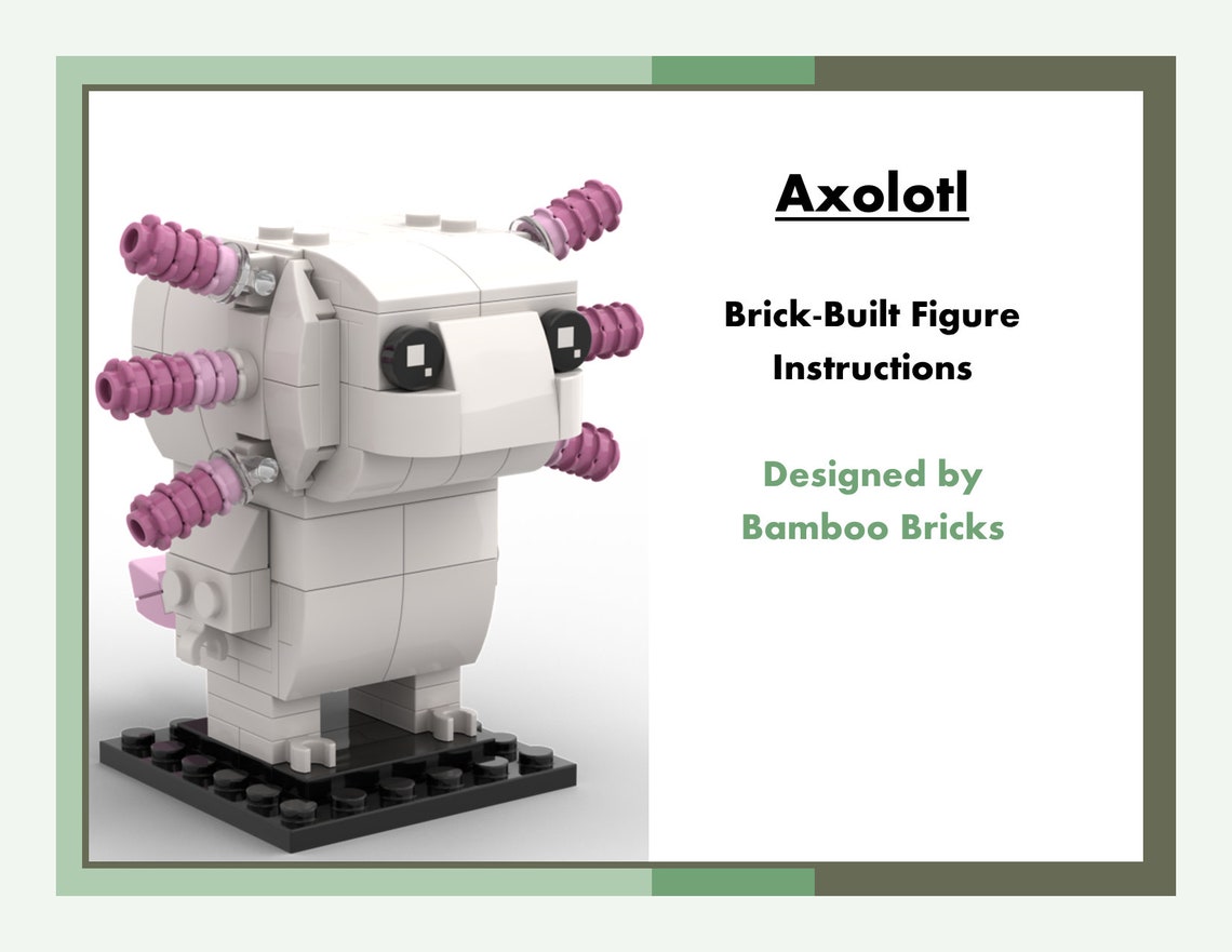 Axolotl Brick-built Figure Instructions - Etsy