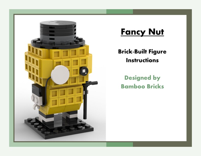 Fancy Nut Brick-built Figure Instructions - Etsy
