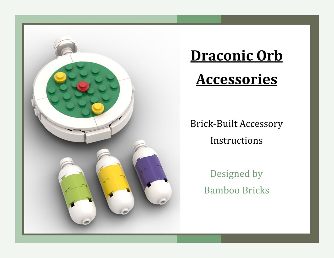 Draconic Orb Accessories Brick-built Accessory Instructions - Etsy