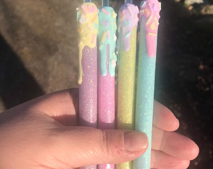 Pastel Glitter Drip Mouse Sprinkle Pens - Etsy