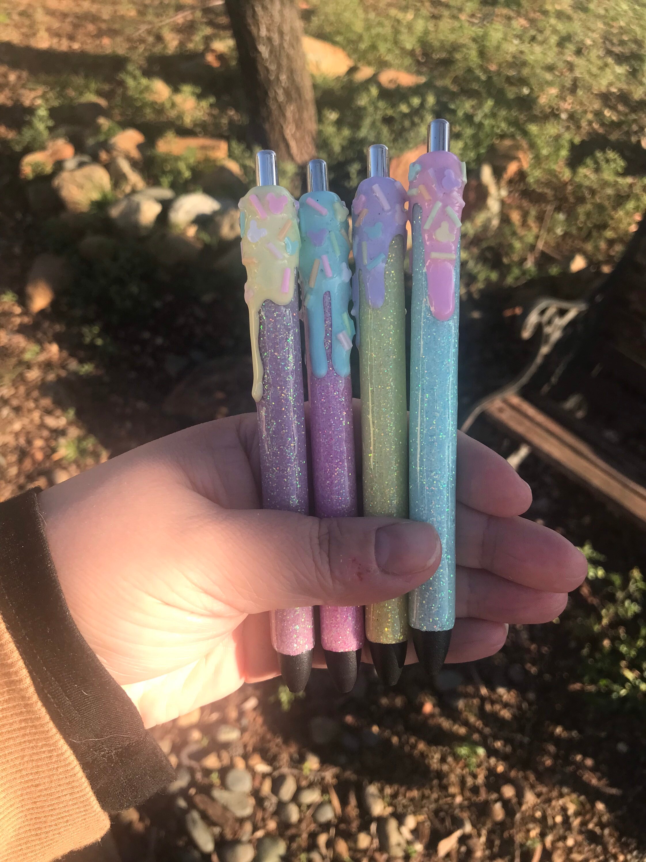 Pastel Glitter Drip Mouse Sprinkle Pens - Etsy