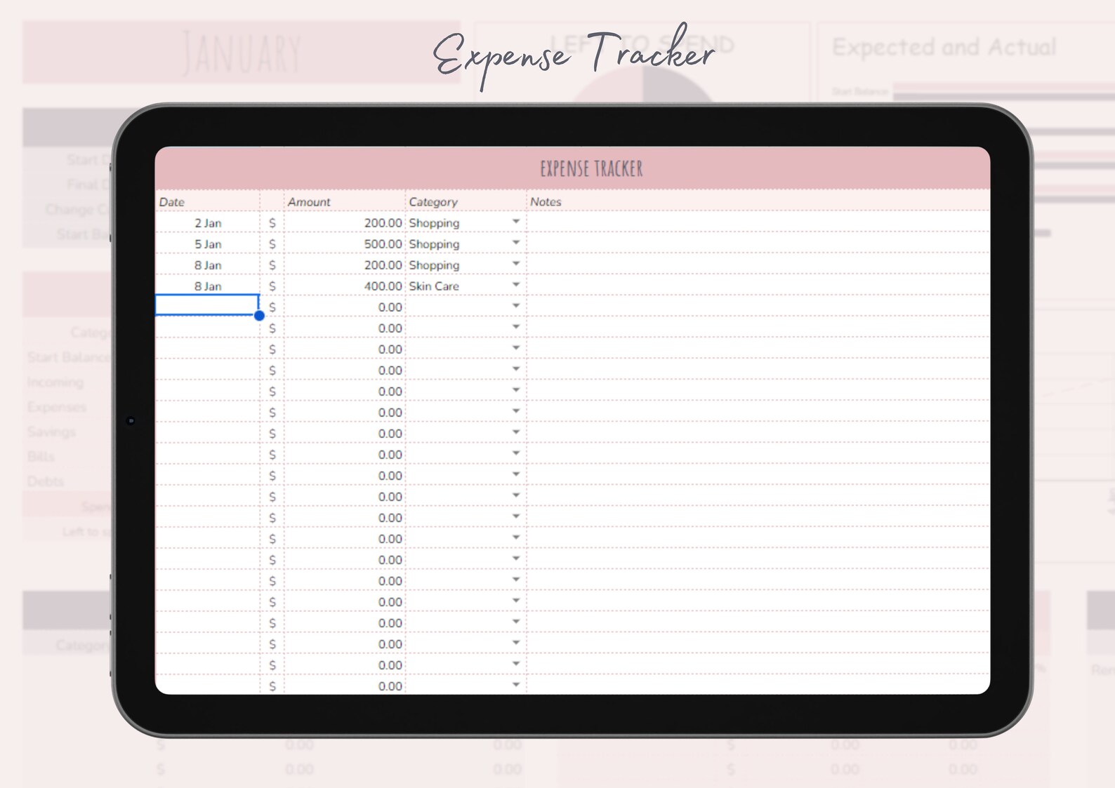 Budget Planner for Google Sheets, Monthly Budget Spreadsheet, Paycheck ...