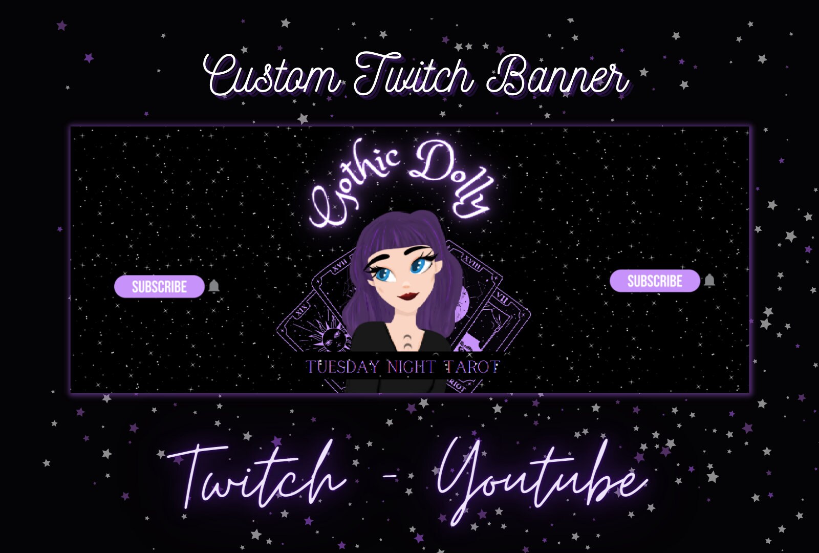 Custom Banner for Your Twitch Youtube Twitter Custome Cute Banner ...