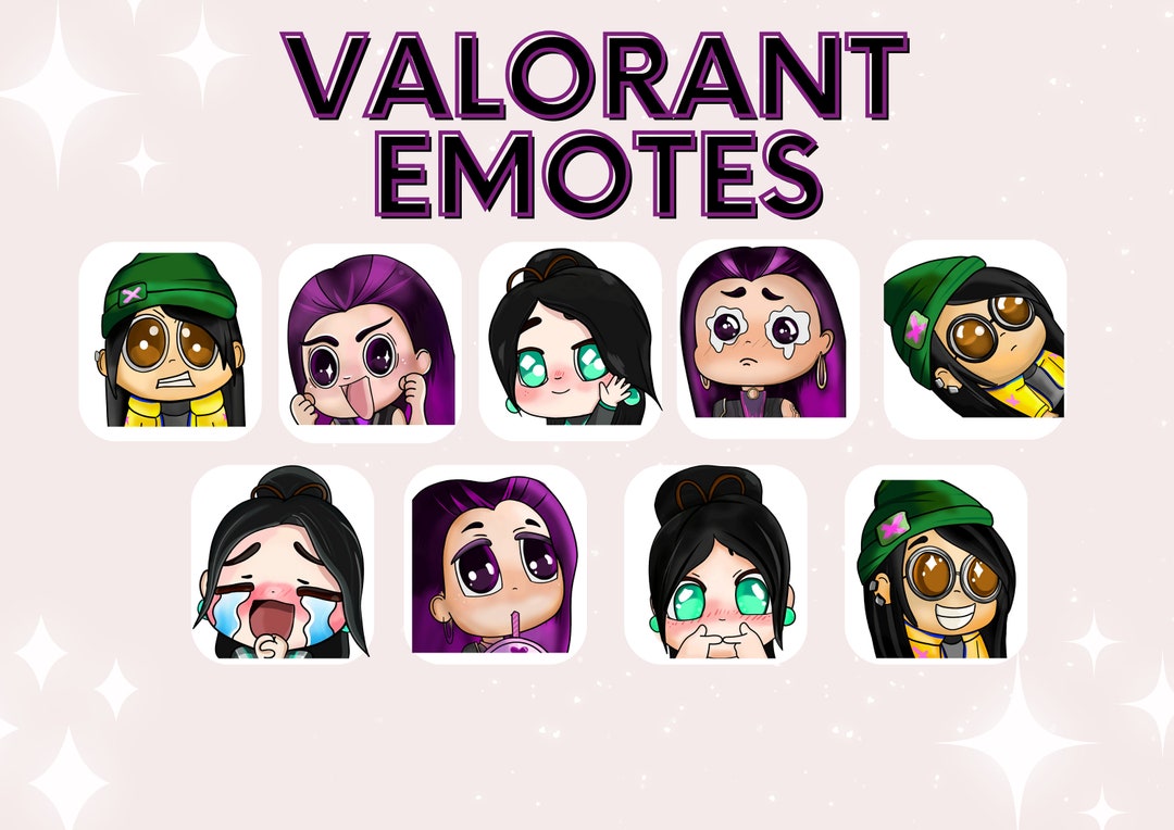 Valorant Twitch Emotes, Chib Valorant Agent Twitch Emotes, Cute Twitch ...