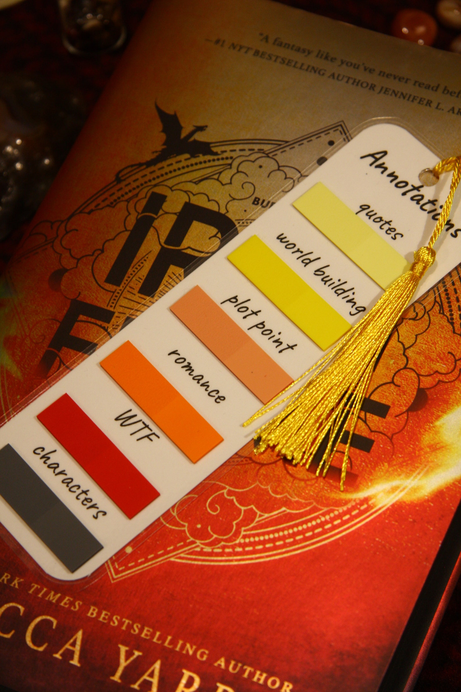 Iron Flame Annotation Bookmarks - Etsy