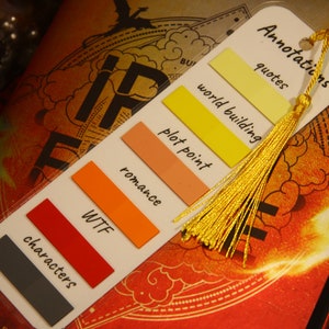 Iron Flame Annotation Bookmarks - Etsy