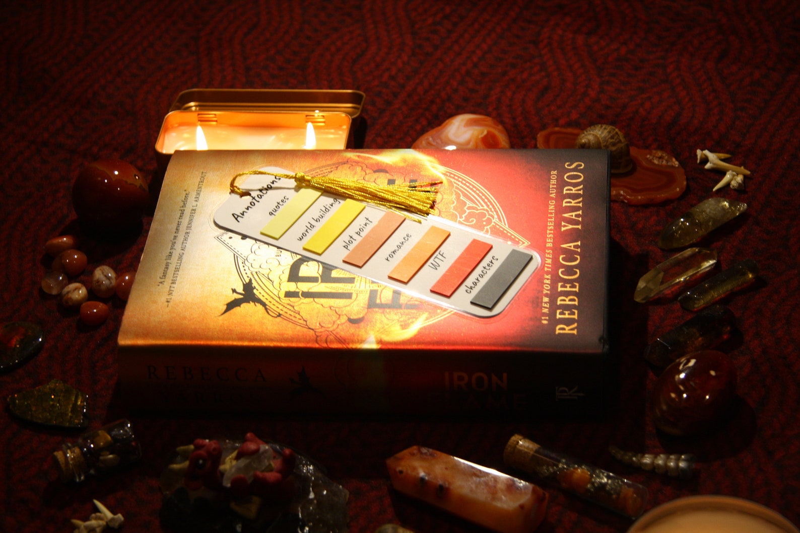 Iron Flame Annotation Bookmarks - Etsy