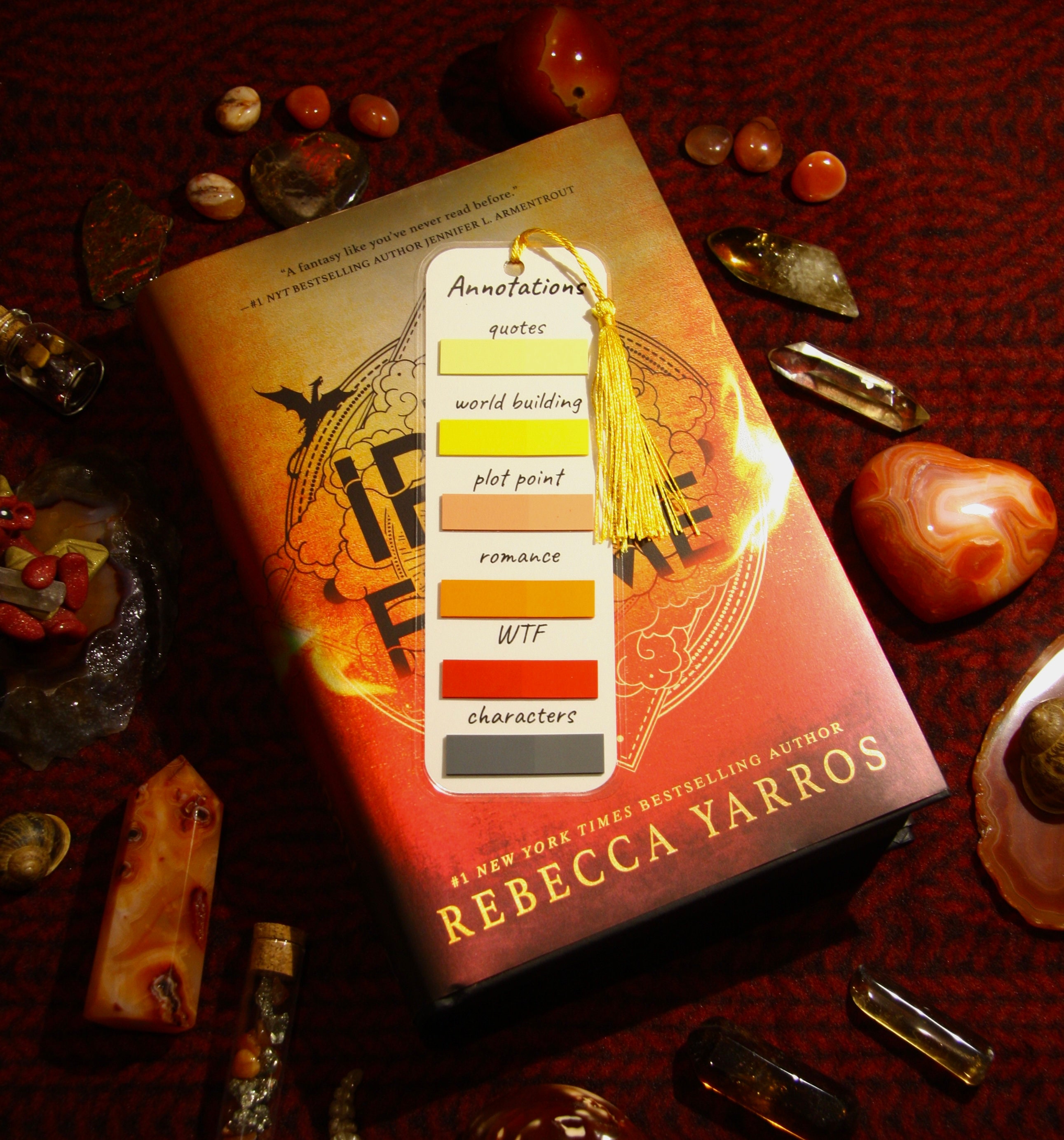 Iron Flame Annotation Bookmarks - Etsy