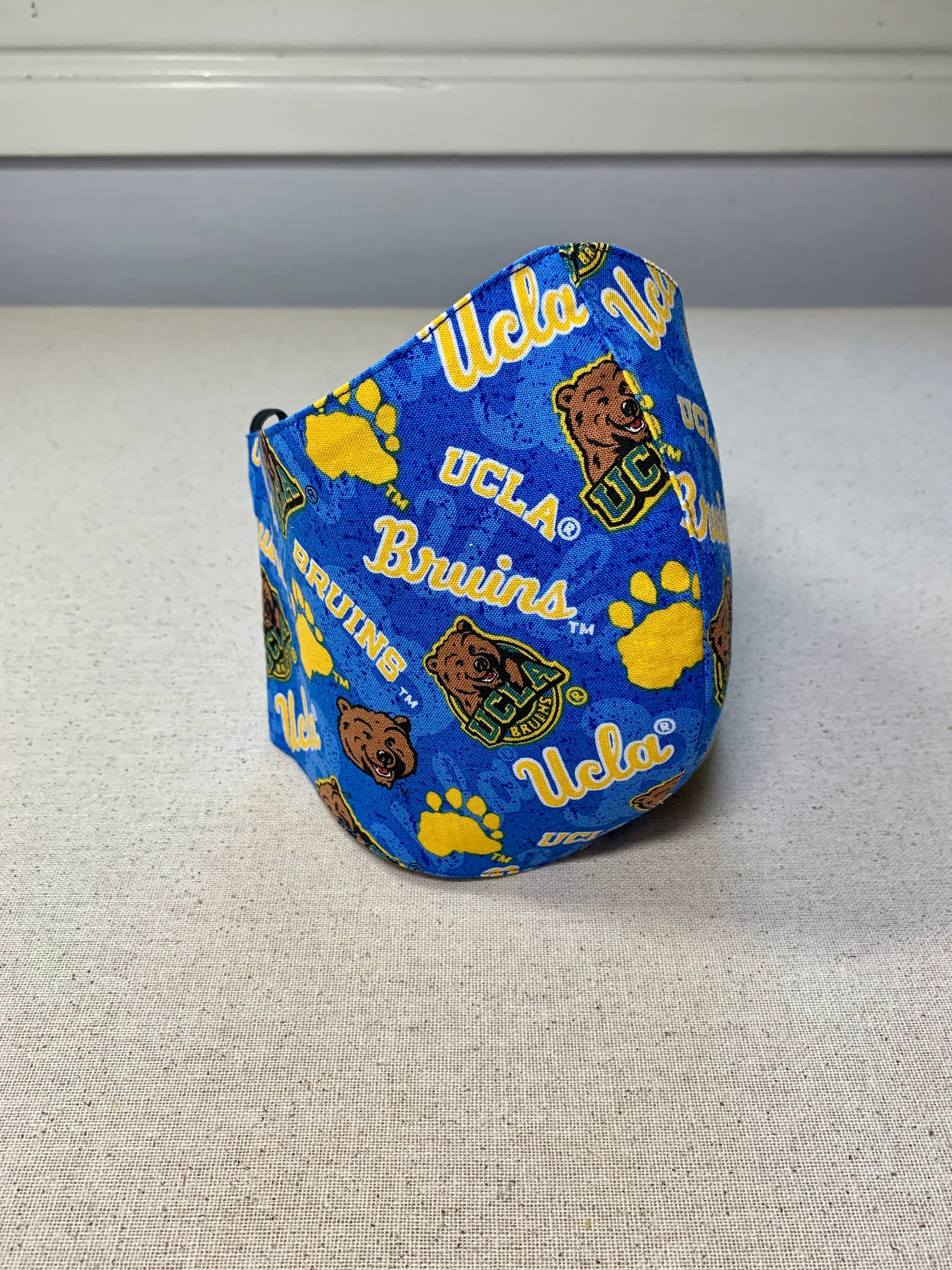 UCLA Bruins Face Mask, Made in USA Face Mask, Blue and Gold UCLA Face ...