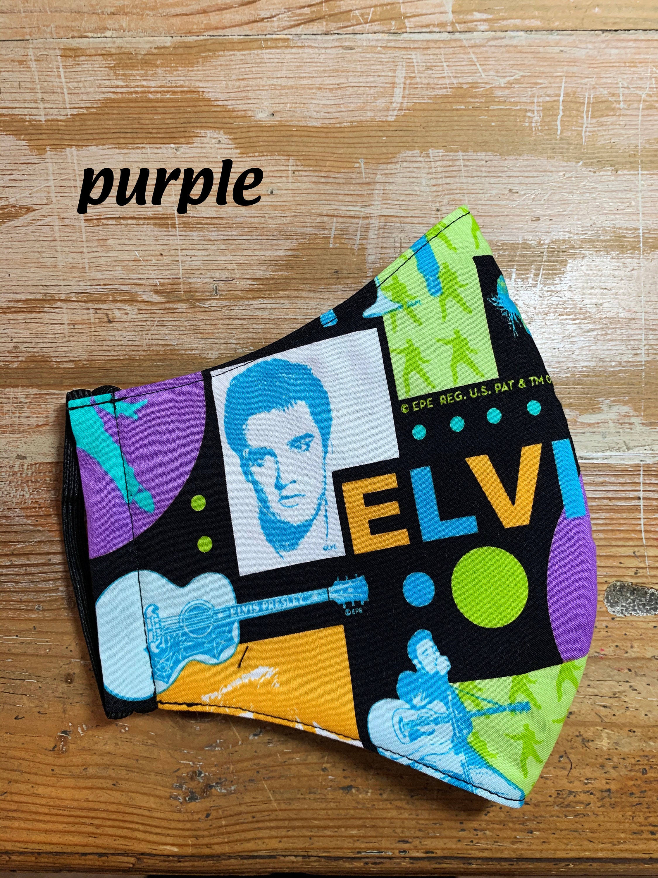 Elvis Presley Face Mask Made in USA Face Mask Elvis Face | Etsy