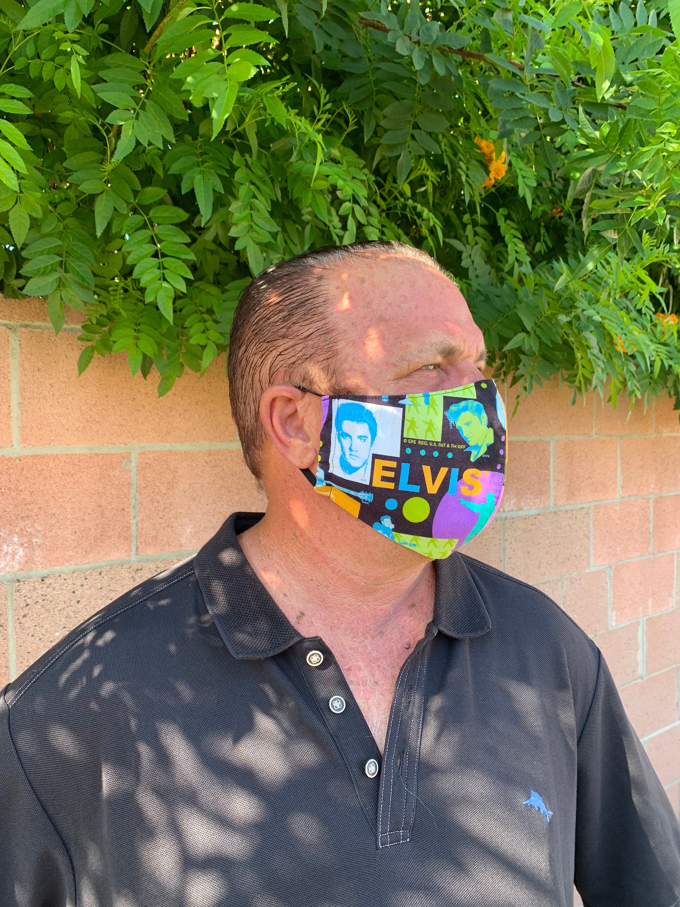 Elvis Presley Face Mask Made in USA Face Mask Elvis Face | Etsy