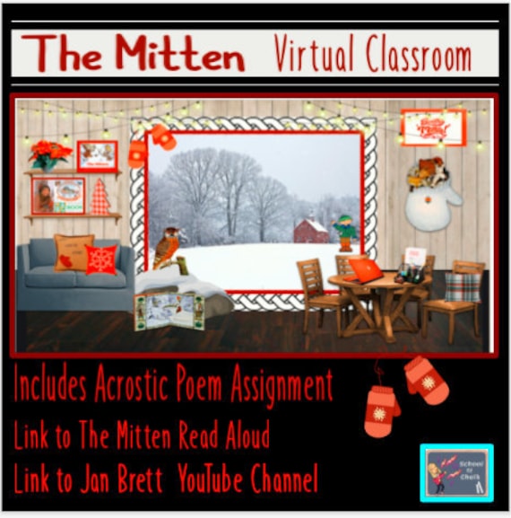 Bitmoji Virtual Classroom: Jan Brett 'the Mitten' | Etsy