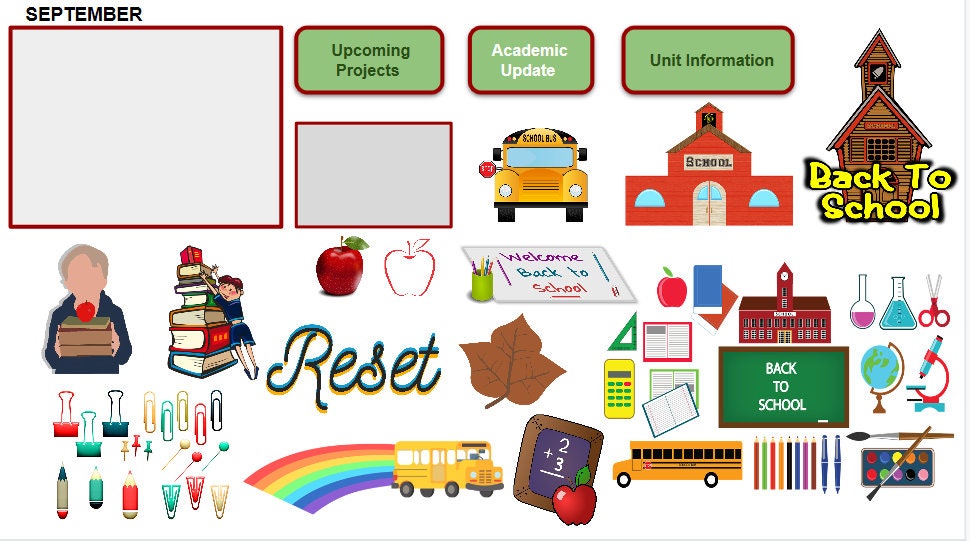 Bitmoji Classroom-september Monthly Newsletter/update includes an Added ...