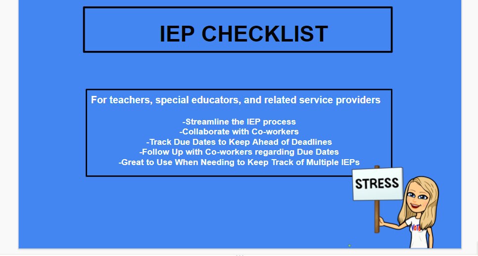 IEP Google Slides/powerpoint Template-includes an IEP Checklist - Etsy ...