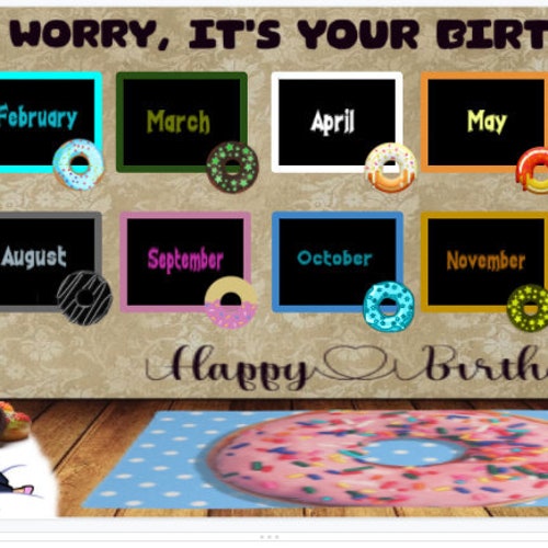 Bitmoji Virtual Happy Birthday Template-blue Harmony Theme - Etsy
