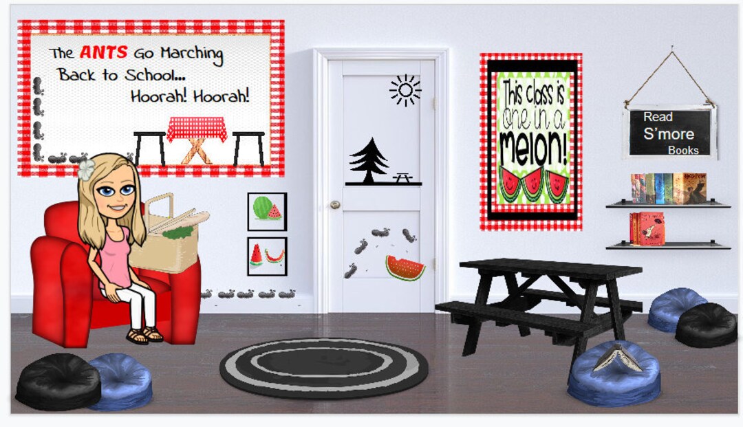 Bitmoji Virtual Classroom-picnic Theme - Etsy
