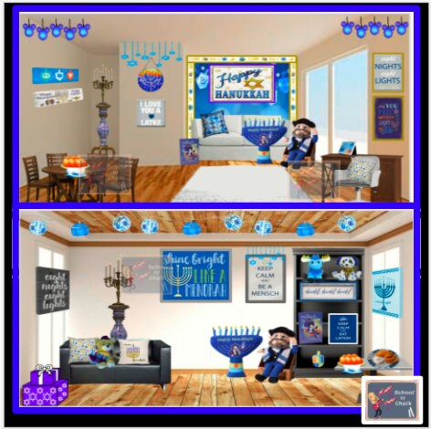 Bitmoji Virtual Classroom : the Mensch on the Bench Theme (TWO ...