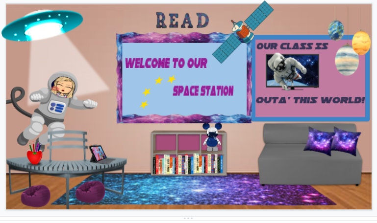 Bitmoji Virtual Classroom-jungle and Space Theme (2 Classrooms!) - Etsy