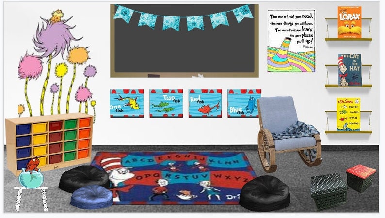 Bitmoji Virtual Classroom-dr. Seuss Theme - Etsy
