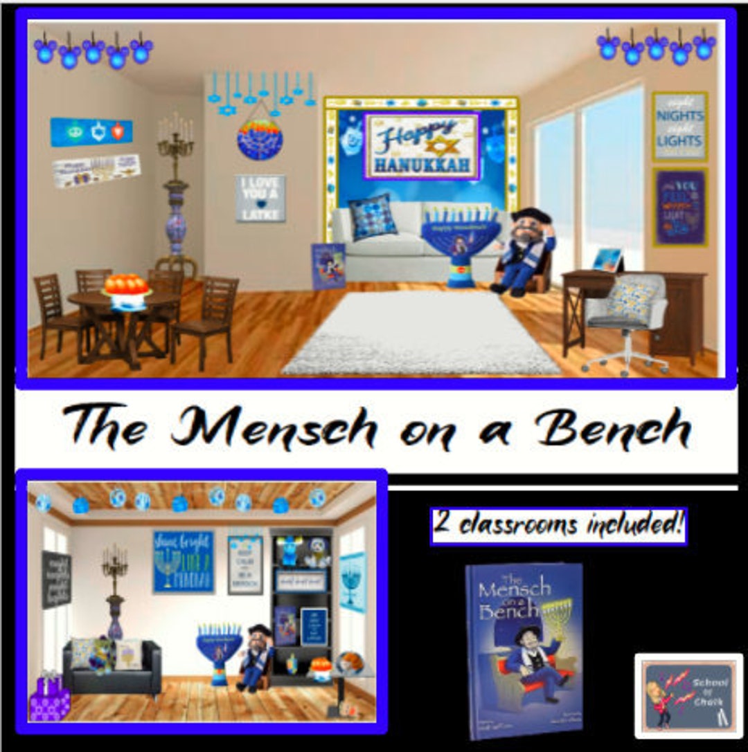Bitmoji Virtual Classroom : the Mensch on the Bench Theme (TWO ...