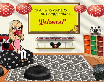 Bitmoji Virtual Classroom-disney Mask Wearing Theme - Etsy