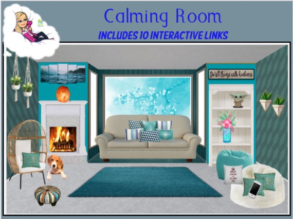 Bitmoji Virtual Calming Classroom-10 Links Included | Etsy