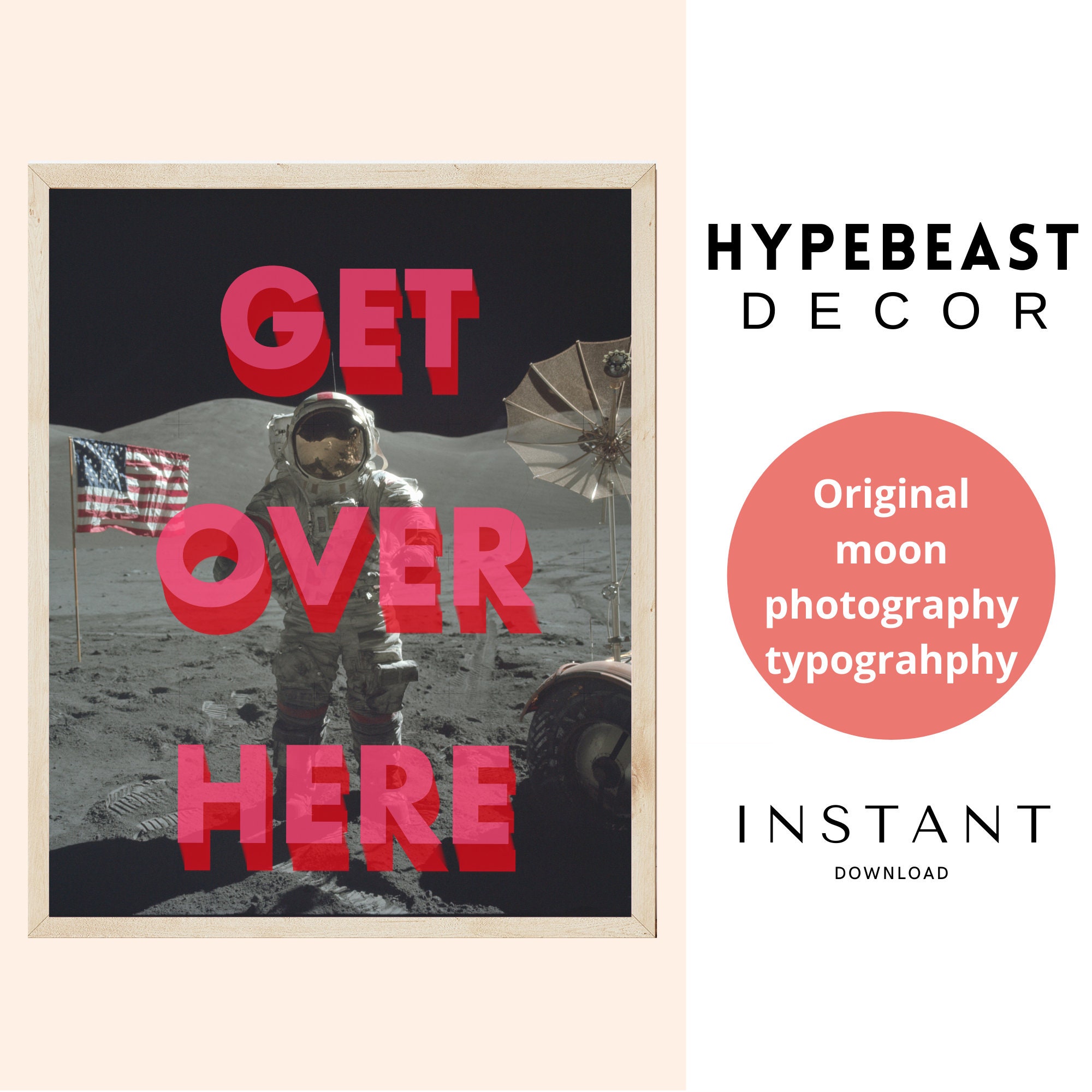 Moon Art Moon Typography Moon Image Moon Landing Astrology - Etsy