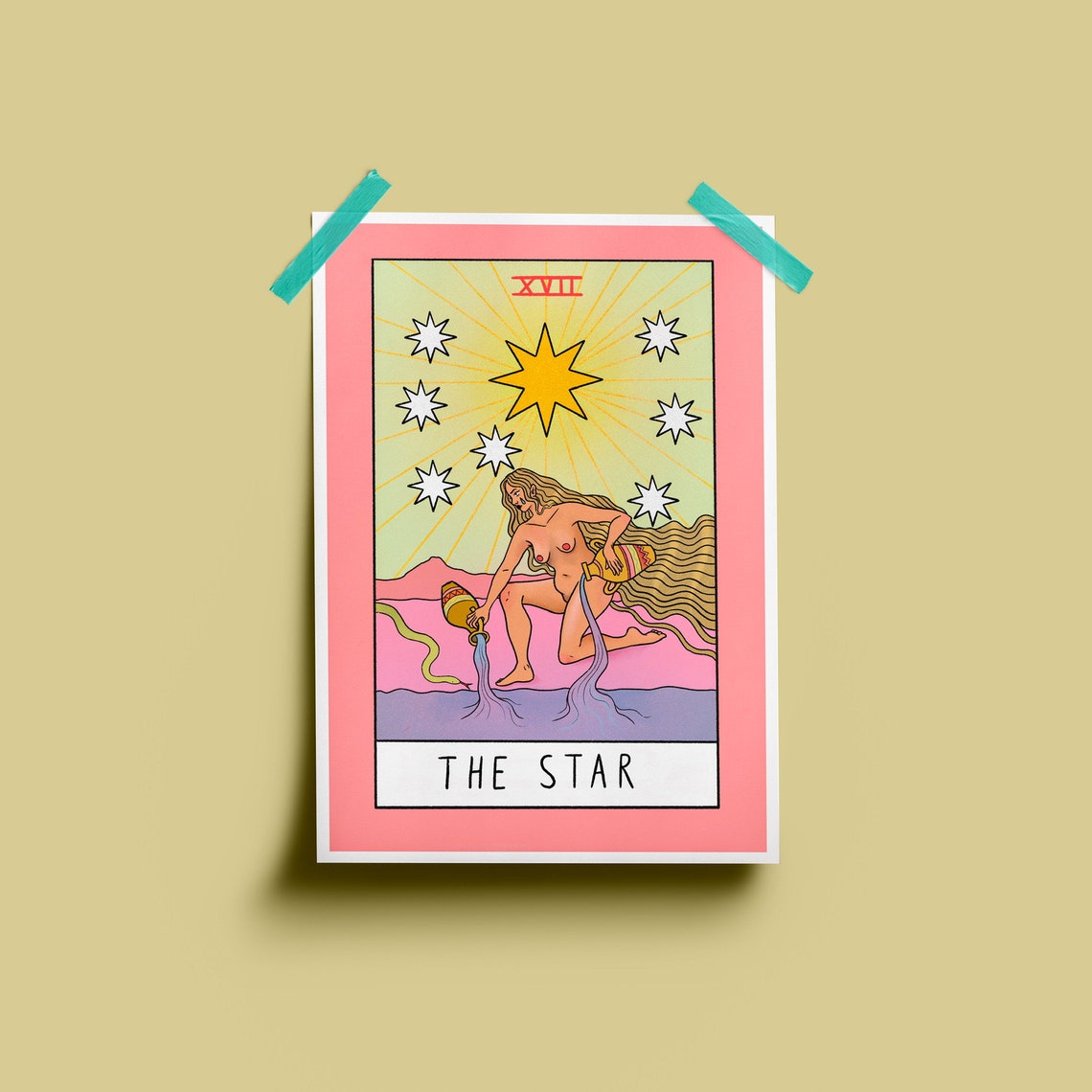 The Star Tarot Card Print - Etsy