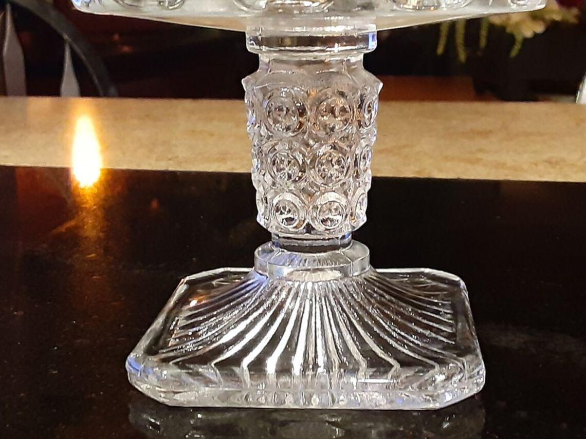 Vintage Smith Glass Thousand Eye Candy Dish W/lid - Etsy