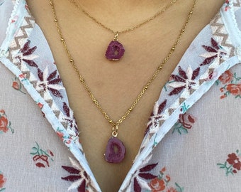 Magenta Necklace | Etsy
