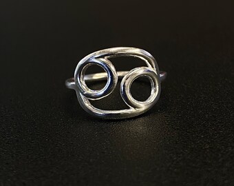 Cancer Horoscope Ring - Etsy