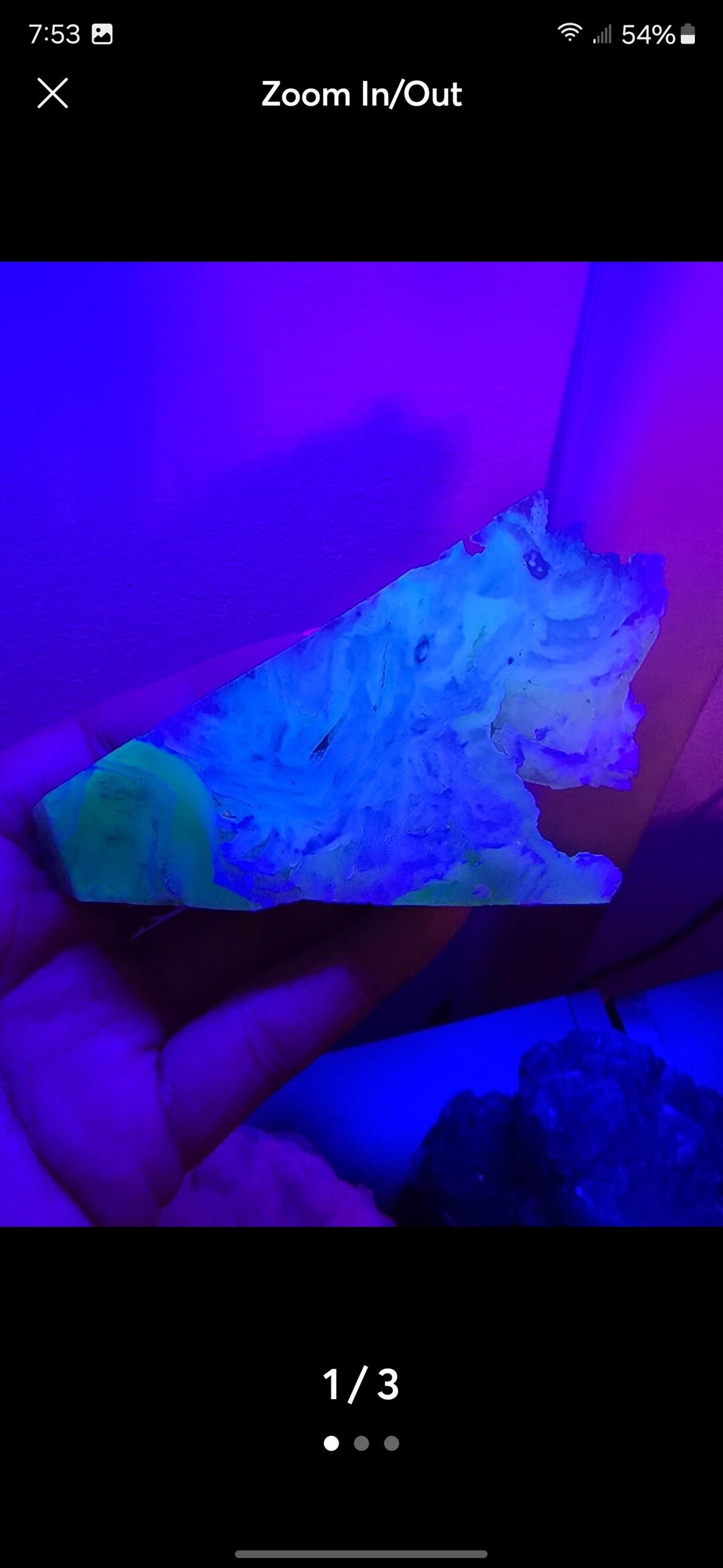 4" UV Volcano Agate Slab - Etsy